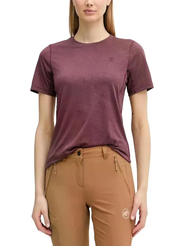 Fjallraven Logo-embroidered T-shirt - Purple