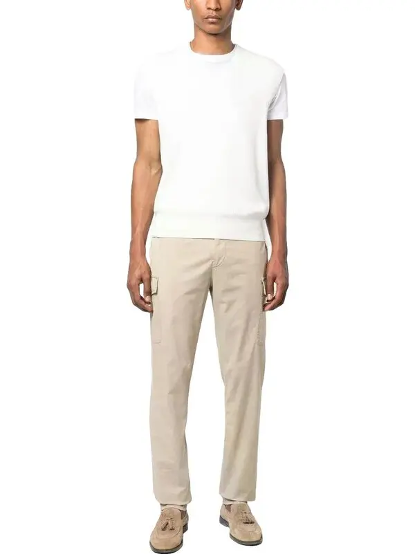 Brunello Cucinelli Strech-cotton Dyed Trousers - Neutrals