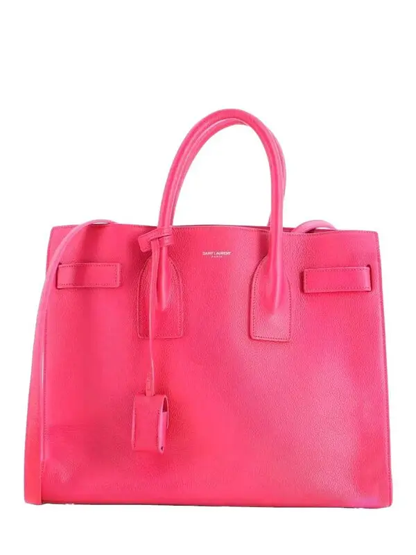 Saint Laurent Sac De Jour Leather Satchel - Pink