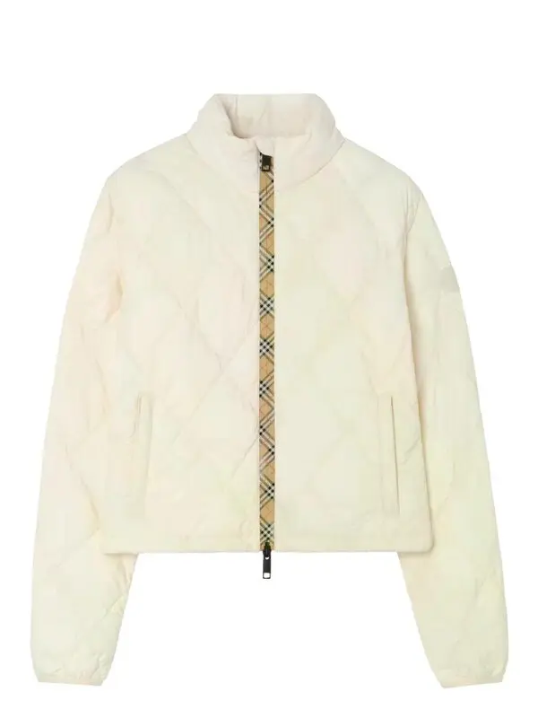 Burberry Checker-tape Quilted Nylon Bramford Jacket - Neutrals
