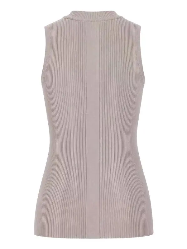 Rick Owens Ribbed-knit Tank Top - Neutrals