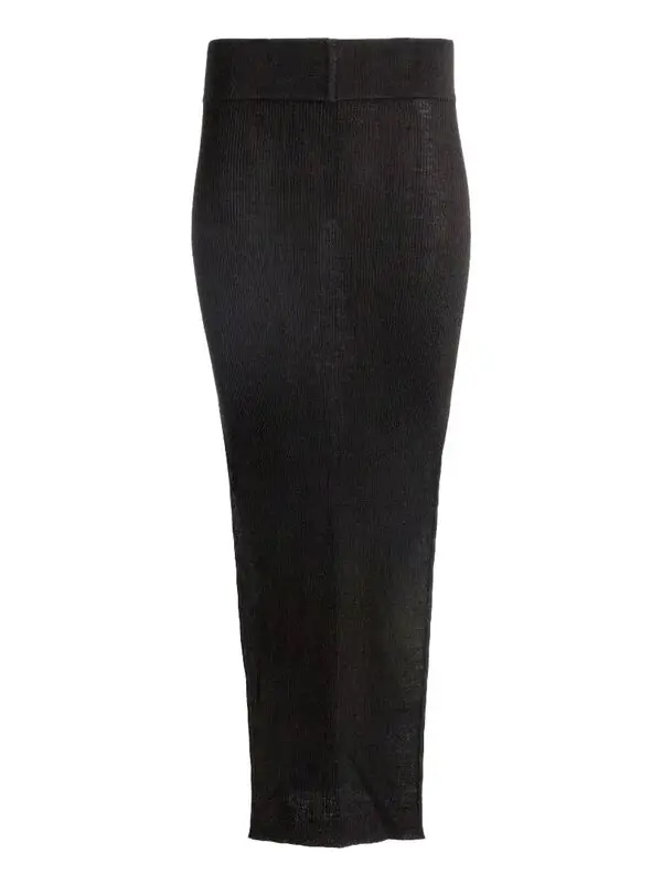 Rick Owens High-waist Maxi Skirt - Black