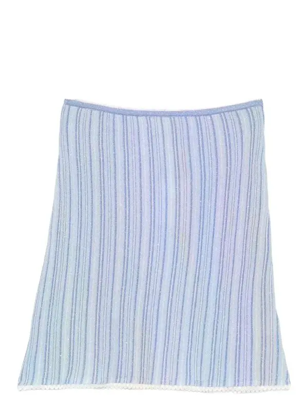 ASTA RESORT Cleo Striped Midi Skirt - Blue