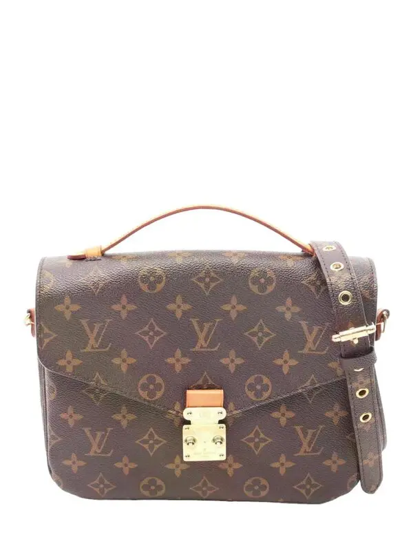 LOUIS VUITTON 2016 Monogram Pochette Metis Satchel - Brown