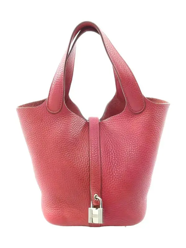 Hermès 2015 Clemence Picotin Lock 18 Handbag - Red