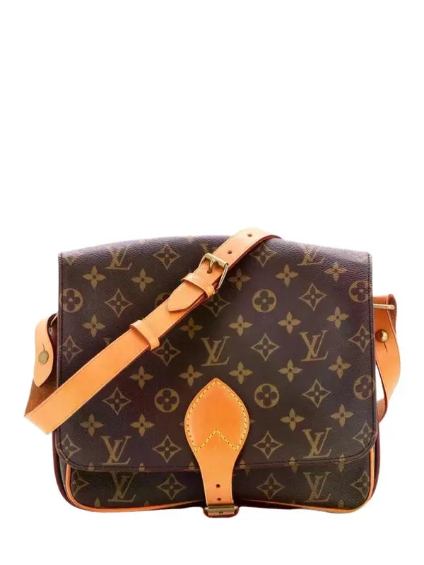 LOUIS VUITTON Cartouchiere Handbag Monogram Canvas Gm Crossbody Bag - Brown