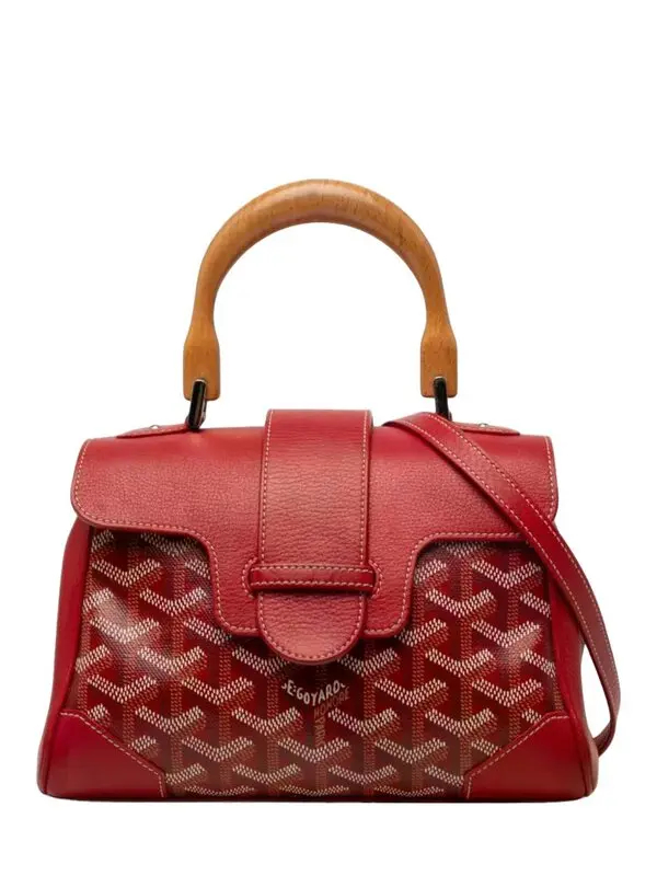 Goyard 2017 Mini Goyardine Saigon Souple Satchel - Red