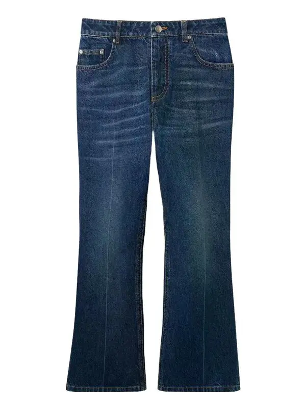 Stella McCartney Whiskered Flared Jeans - Blue