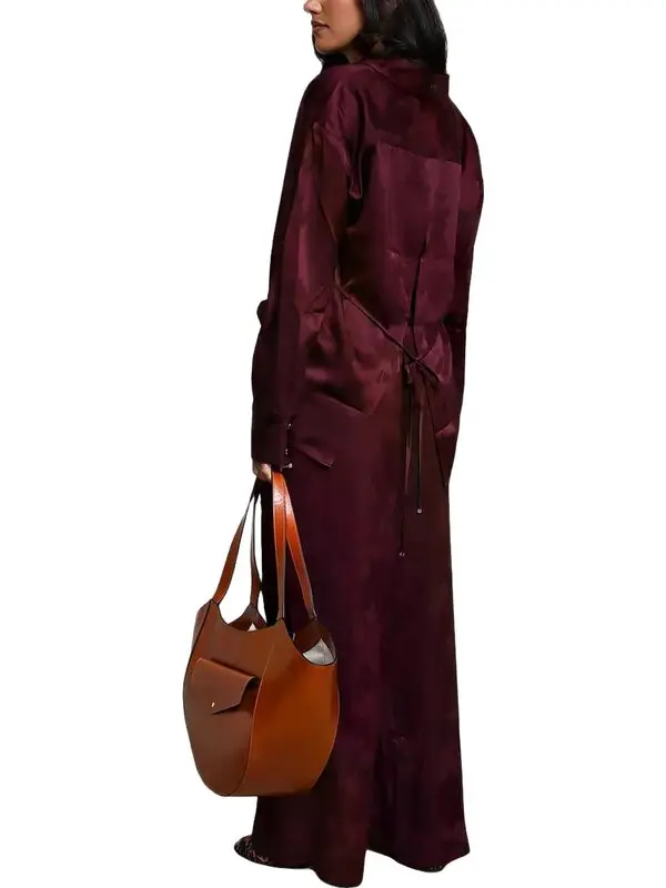GANNI Floral-jacquard Drawstring Trousers - Red