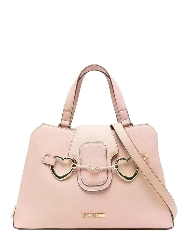 Moschino Big Heartbit Tote Bag - Neutrals