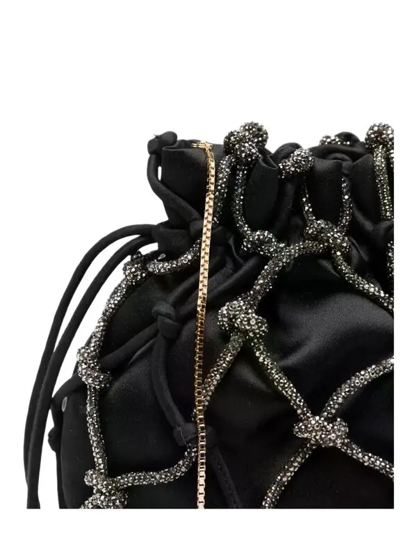 Rosantica Crystal-embellished Mini Bag - Black