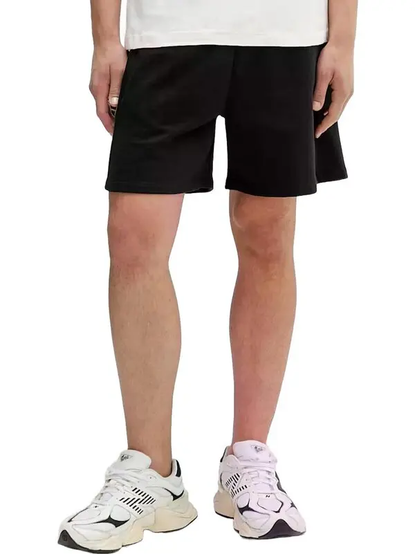 BARROW Logo-print Elasticated-waist Shorts - Black