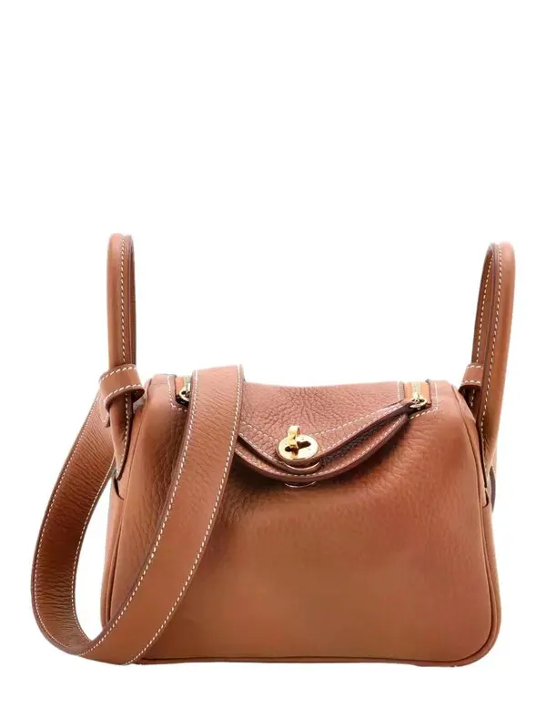 Hermès Lindy Bag Clemence Mini Crossbody Bag - Brown