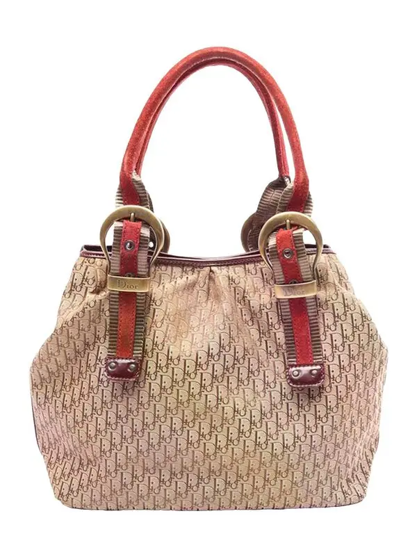 Dior 1990-2010 Diorissimo Trotter Canvas Tote Bag - Neutrals
