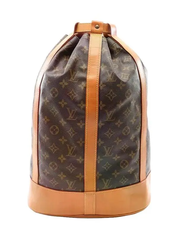 LOUIS VUITTON 1996 Monogram Randonnee Gm Backpack - Brown