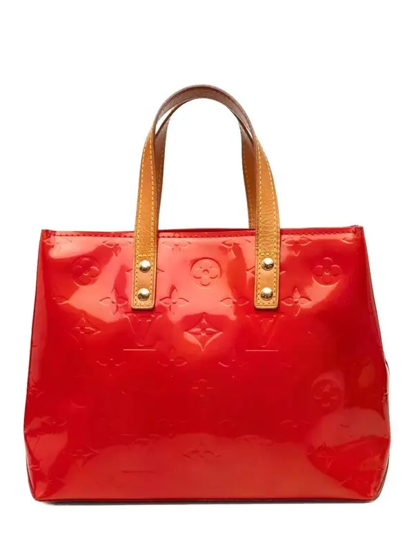 LOUIS VUITTON 2003 Monogram Vernis Reade Pm Handbag - Red