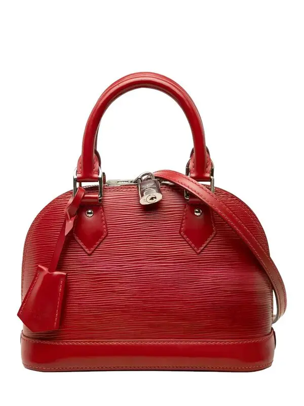 LOUIS VUITTON 2013 Epi Alma Bb Satchel - Red