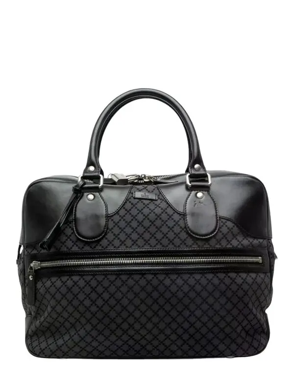 Gucci 2000-2015 Diamante Canvas Travel Bag - Grey