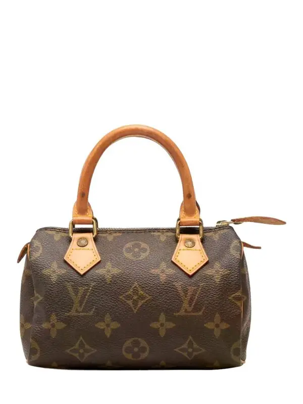 LOUIS VUITTON 1991 Monogram Mini Speedy Hl Satchel - Brown