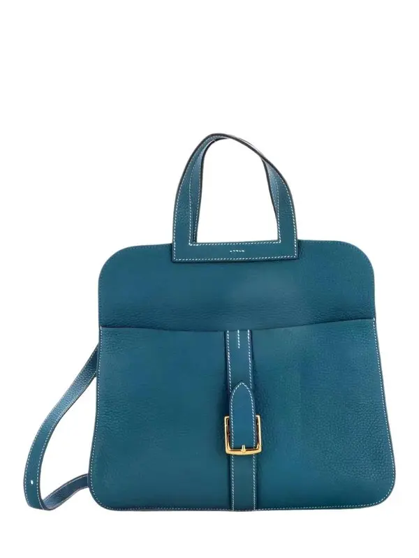 Hermès Halzan Bag Clemence 31 Shoulder Bag - Green