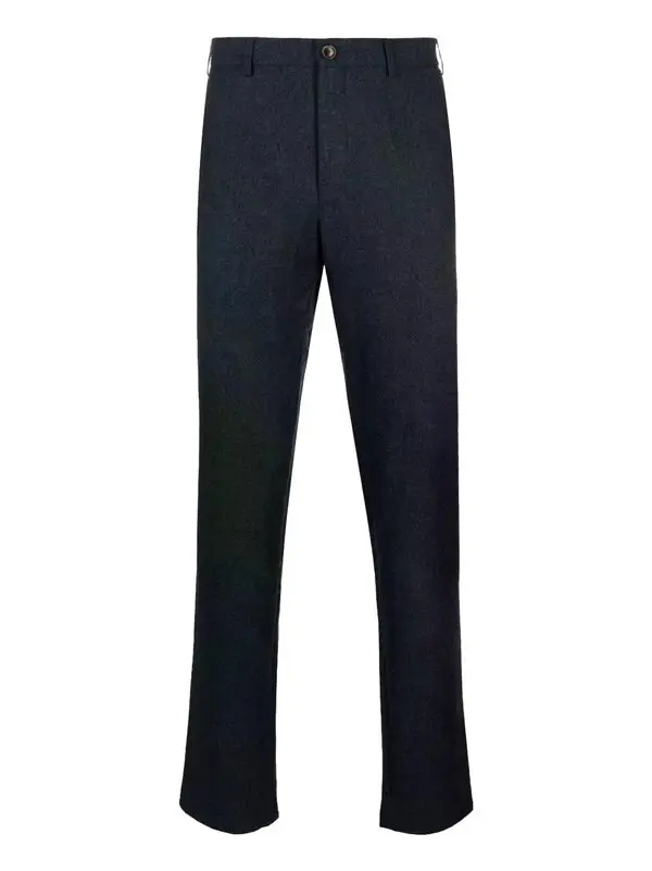 Canali Tailored Wool Trousers - Blue