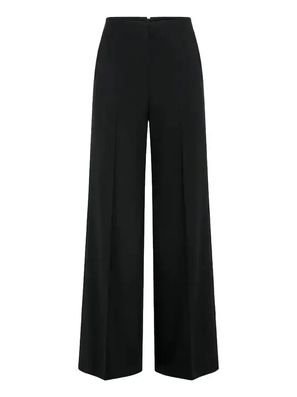GEMY MAALOUF Pressed-crease Palazzo Pants - Black
