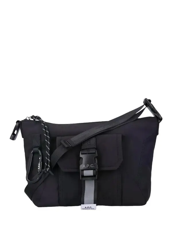 A.p.c. Buckle-fastening Shoulder Bag - Black