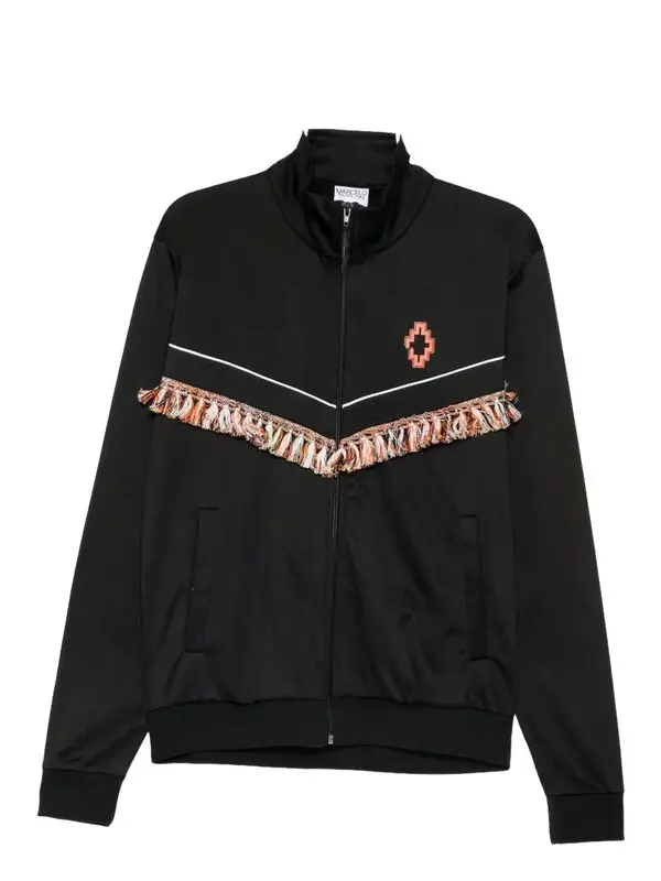 COUNTY OF MILAN Fringed Track Jacket - Black