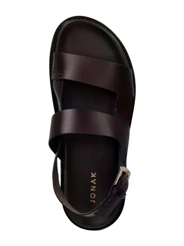 JONAK PARIS Lagune Buckle-fastening Leather Sandals - Brown