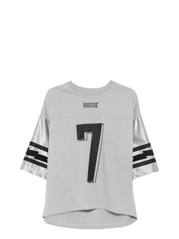 Rhude Logo-print Mesh T-shirt - Grey