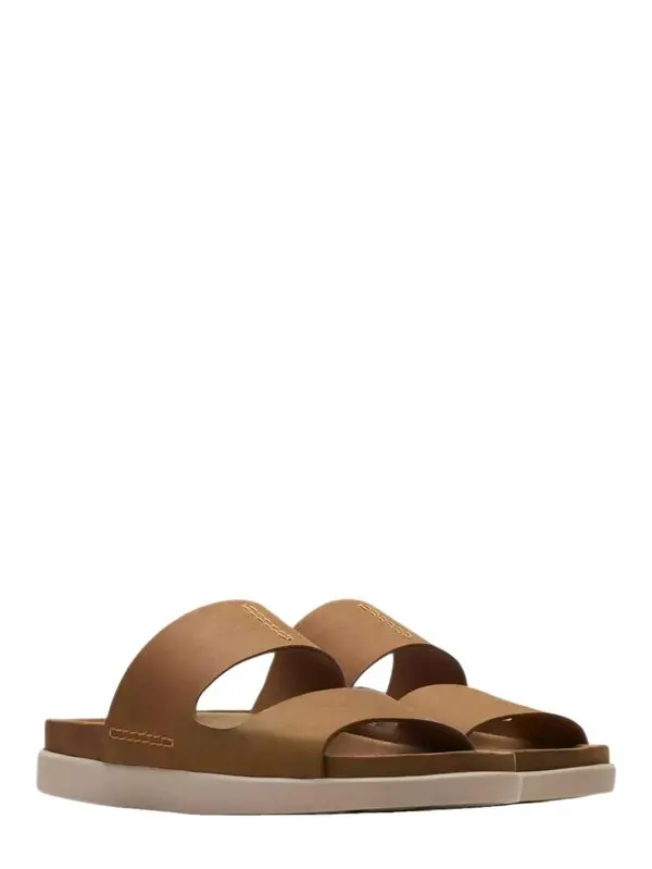 Clarks Sunder Coast Leather Sandals - Brown
