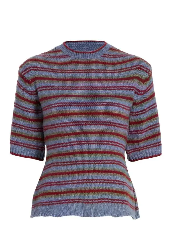 Proenza Schouler Dana Striped-knit Sweater - Blue
