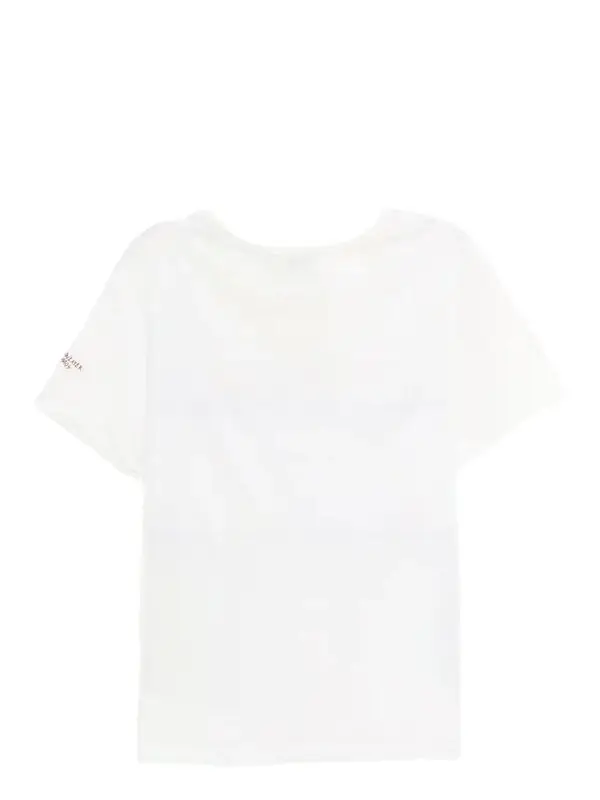 SECOND / LAYER Slogan-print Short-sleeve T-shirt - White