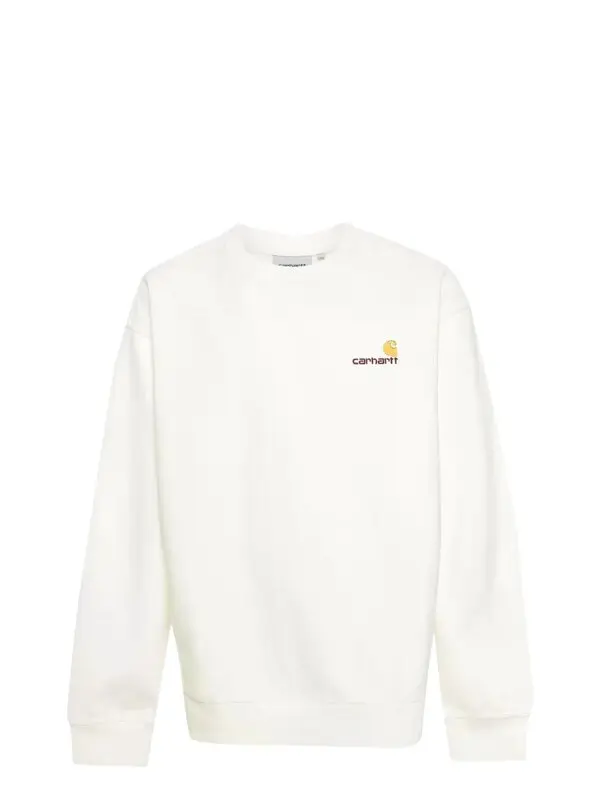 Carhartt Work In Progress American Script Drop-shoulder Sweatshirt - Neutrals
