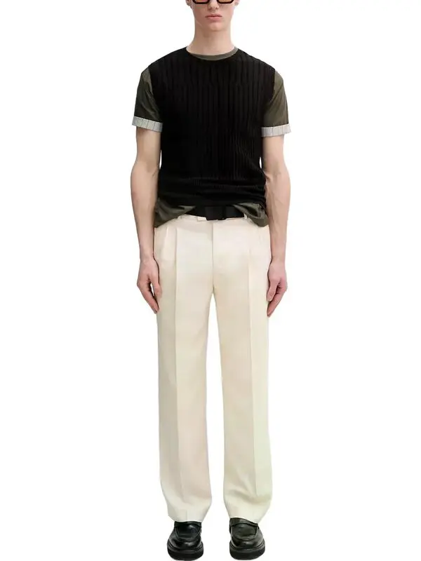 Andersson Bell Ribbed-knit Sleeveless Sweater - Black