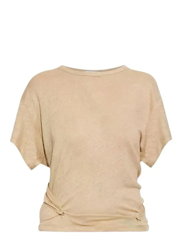 IRO PARIS Twist-detail T-shirt - Neutrals