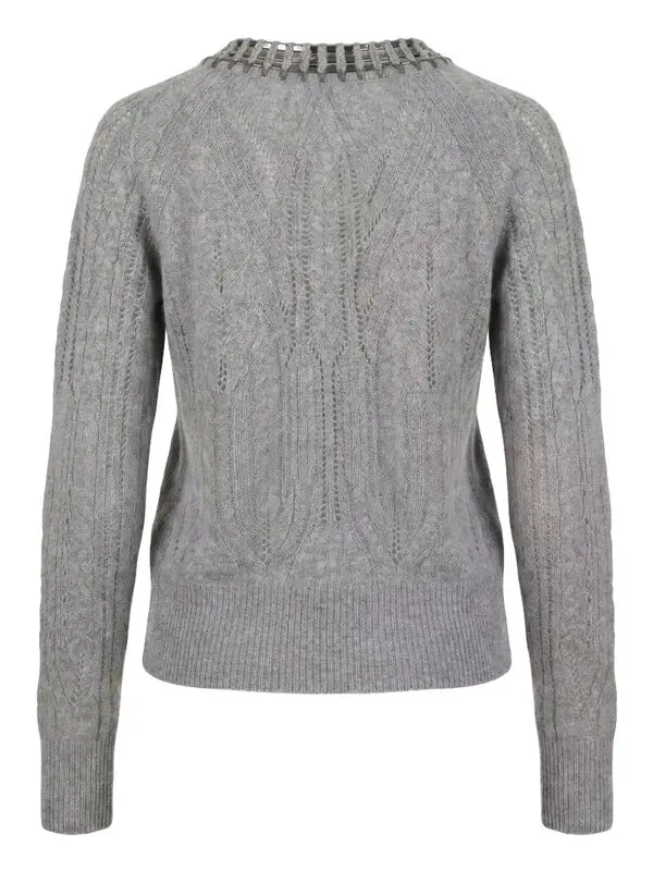 Ermanno Scervino Embellished-details Cardigan - Grey
