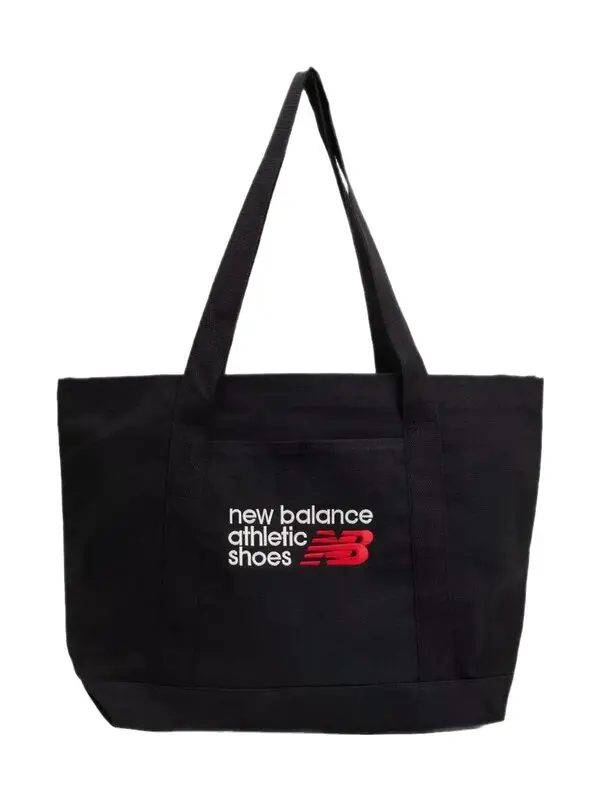 NEW BALANCE Logo-print Canvas Tote Bag - Black