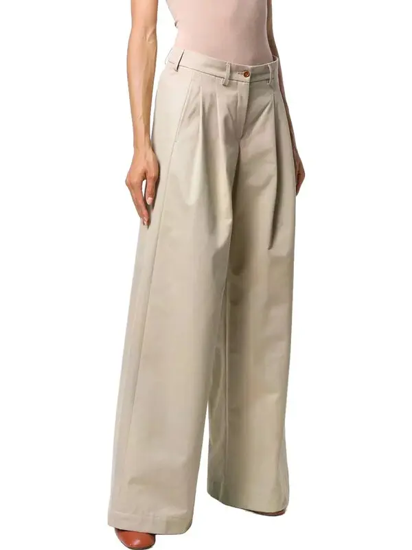MAISON JEJIA Katherine Wide Leg Trousers - Neutrals