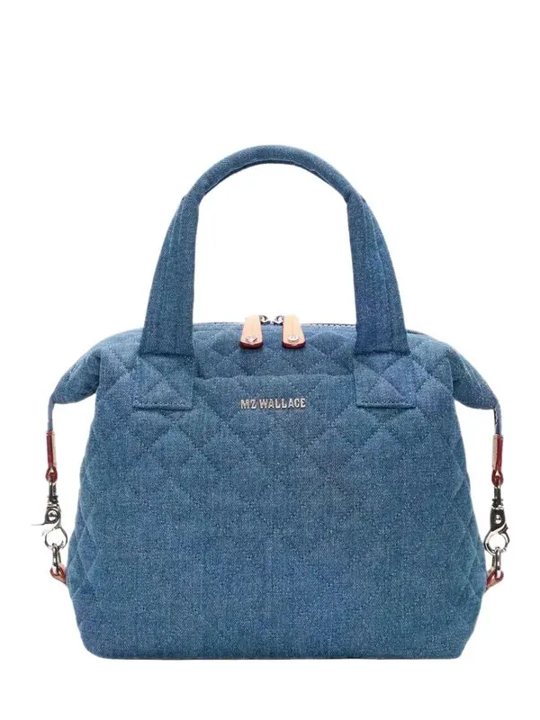 Mz Wallace Small Sutton Deluxe Quilted Tote Bag - Blue