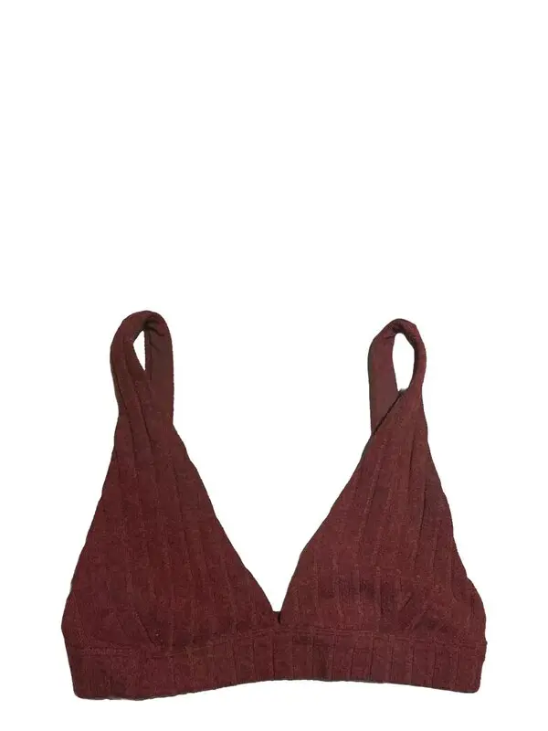 Alo Yoga Ribbed-knit Sports Bra - Red