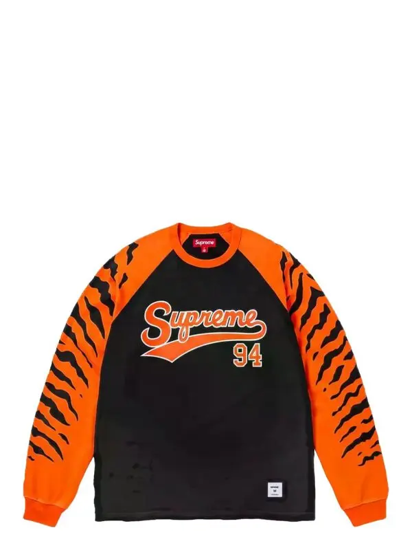 Supreme Tiger-print Long-sleeves T-shirt - Black