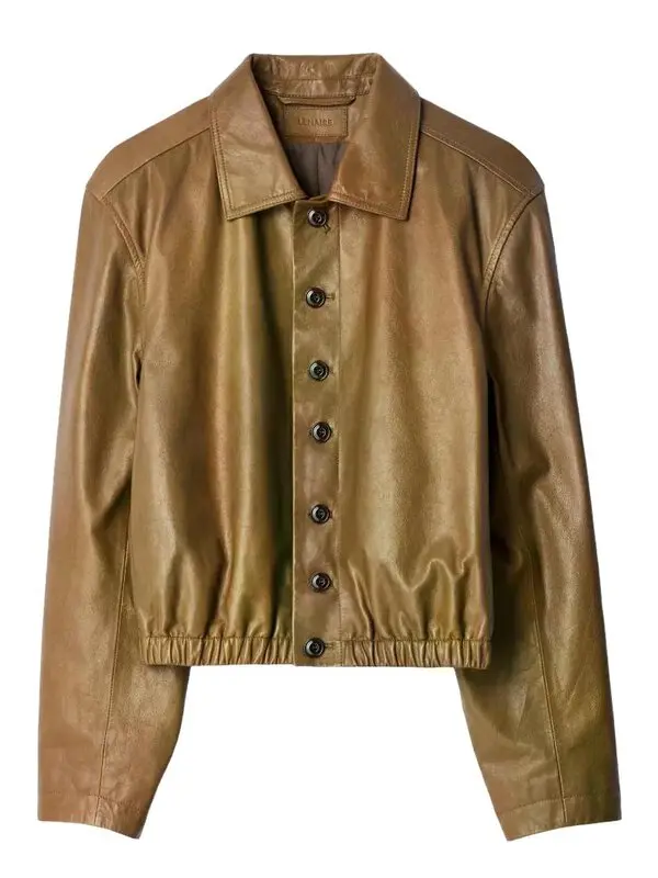LEMAIRE Soft Leather Blouson - Brown