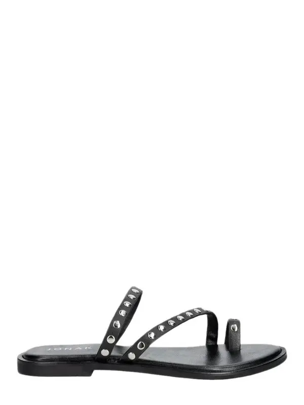 JONAK PARIS Wicket Stud-embellished Sandals - Black