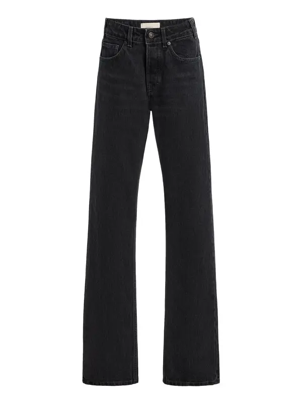 JEANERICA Sisli Rigid Mid-rise Straight-leg Jeans - Black