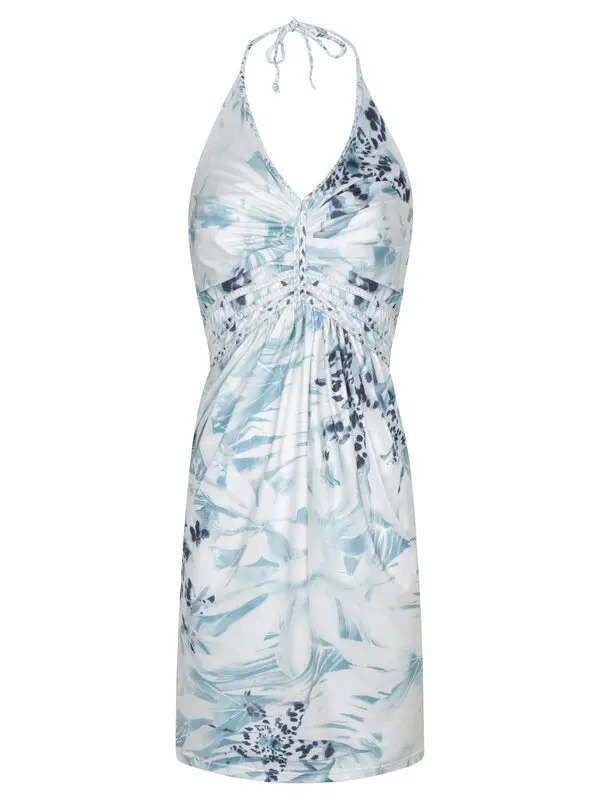 CHIC BY LIRETTE Short Halter Dress Contadora - Blue