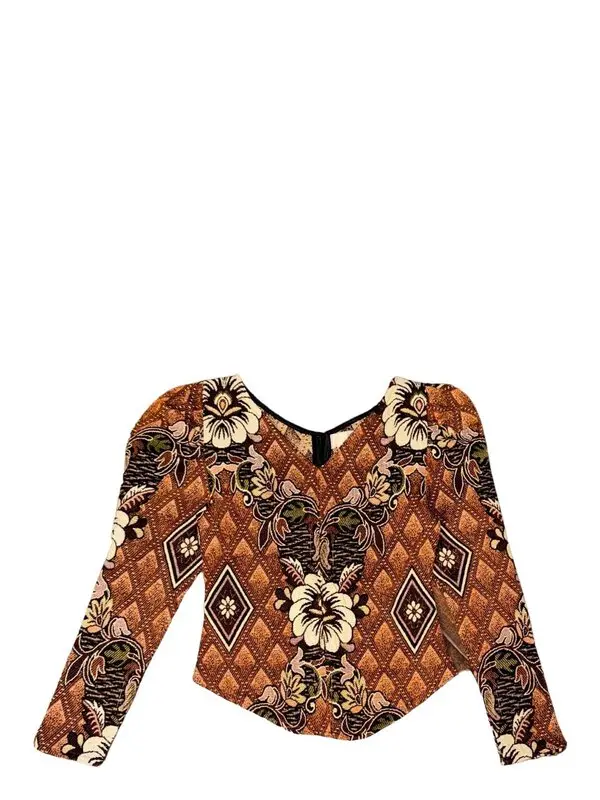 COLLECTED XX Rani Ruched Top - Brown