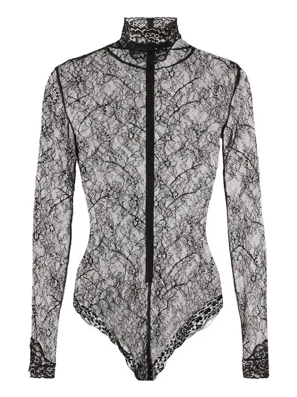 Valentino Garavani Lace Bodysuit - Black