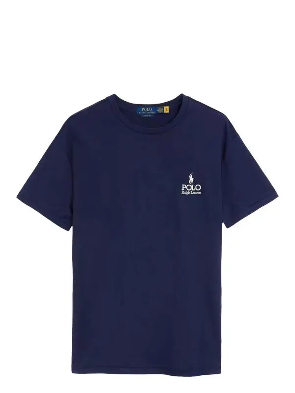 Polo Ralph Lauren Logo-embroidered Short-sleeve T-shirt - Blue