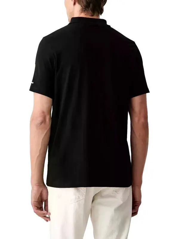 Karl Lagerfeld Ikonik Patch-detail Polo Shirt - Black